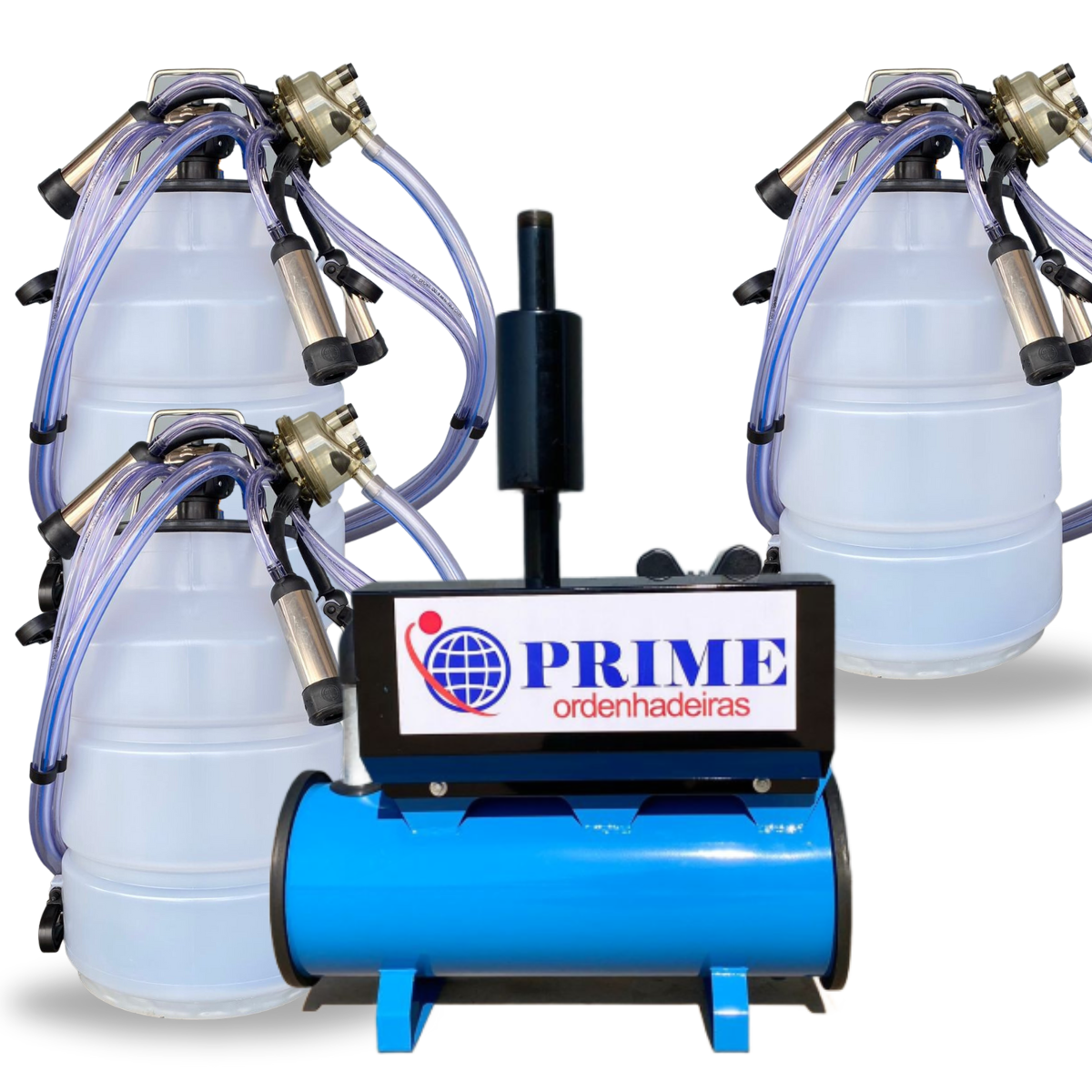 Ordenha Balde Ao Pé Bomba 300lts Motor De 1cv E 3 Conjunto